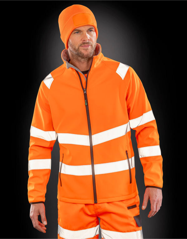 R505X RECYCLED PRINTABLE SAFETY SOFTSHELL – Riggsmediagroup Ltd